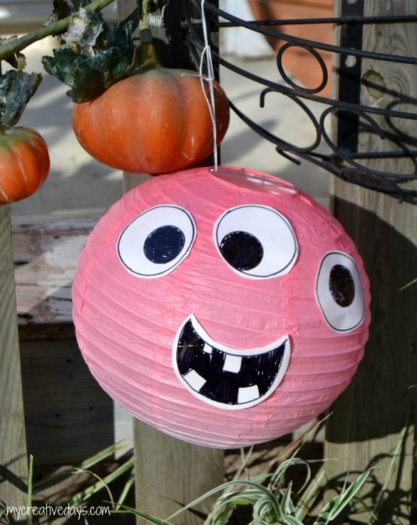DIY Halloween Decorations: Paper Lantern Monsters - My Creative Days