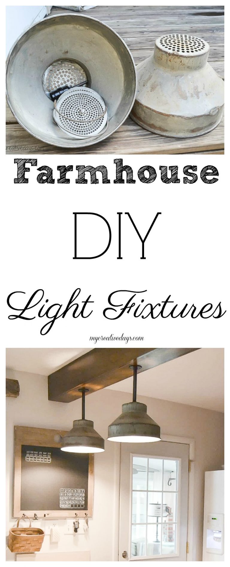 DIY Light Fixtures For The Kitchen - My Creative Days
