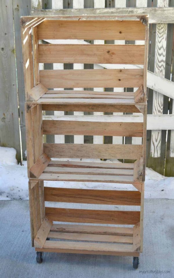 Make A DIY Wood Storage Crate To Organize Many Areas In Your Home