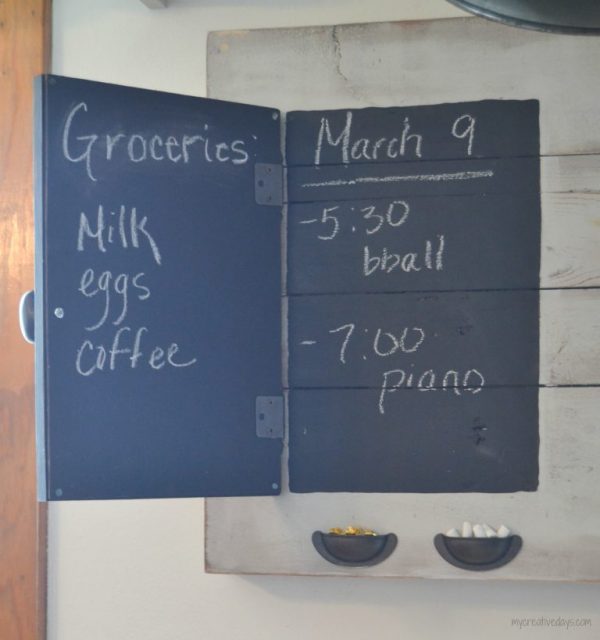 DIY Repurposed Message Center That Will Keep You Organized