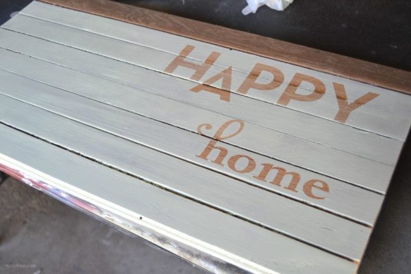 Repurposed Sign Made From 100 Year Old Flooring - My Creative Days