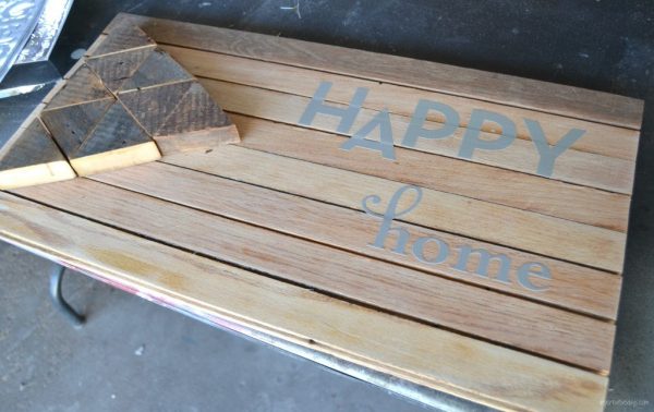 Repurposed Sign Made From 100 Year Old Flooring - My Creative Days