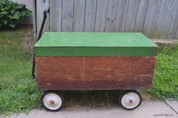 DIY Wagon Made From A Wood Box - My Creative Days
