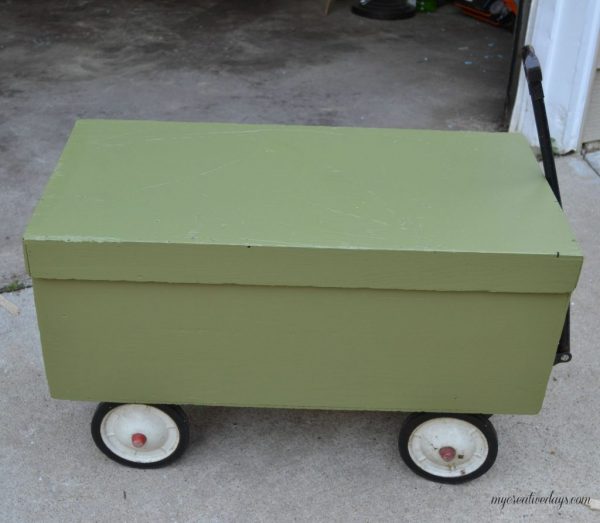 DIY Wagon Made From A Wood Box - My Creative Days