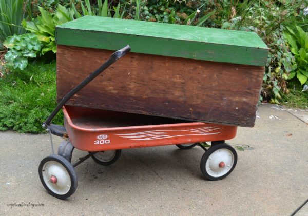 DIY Wagon Made From A Wood Box - My Creative Days