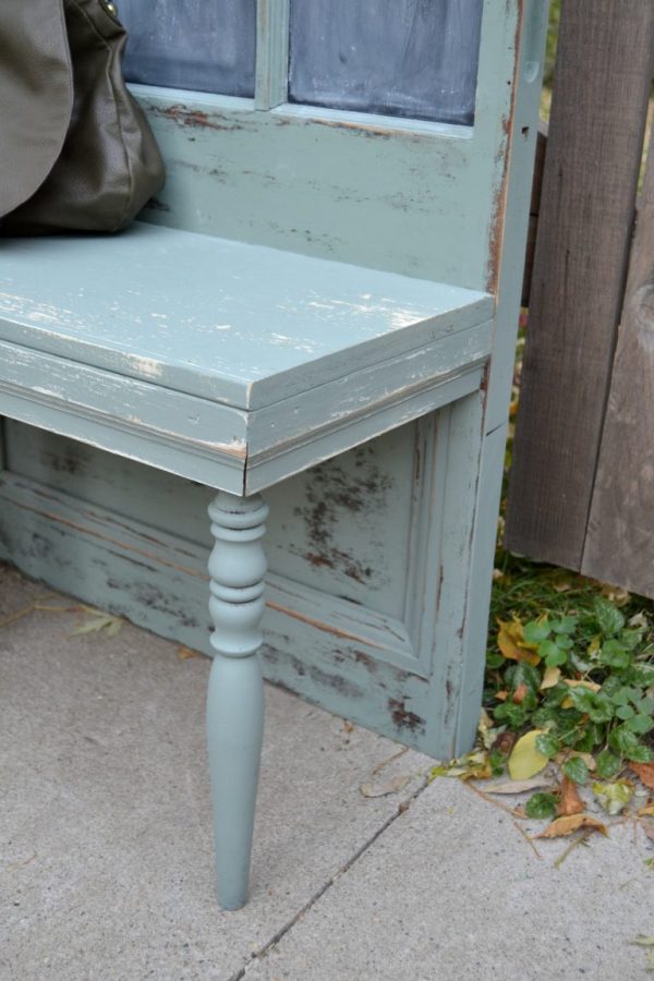 DIY Hall Tree Made From A Repurposed Schoolhouse Door