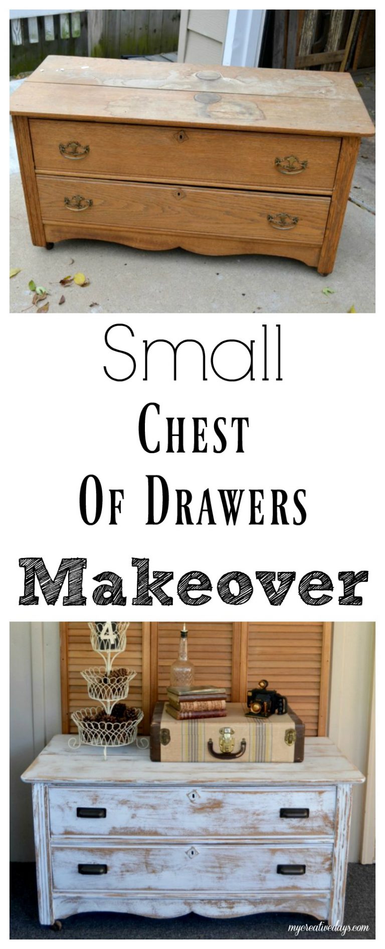 This Small Chest Of Drawers Makeover Changed This Piece Dramatically.