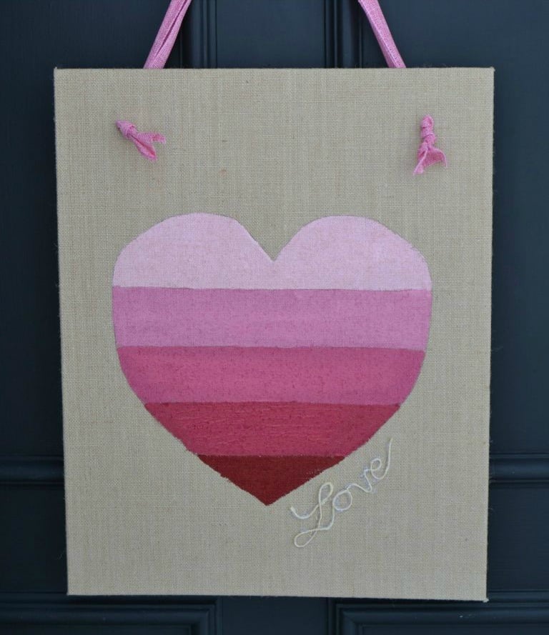 This Pink Ombre Heart Art Is Easy To Do And Makes A Big Statement.