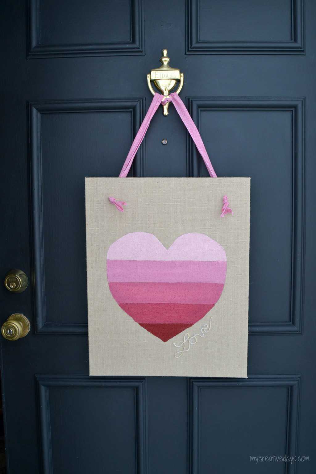 This Pink Ombre Heart Art Is Easy To Do And Makes A Big Statement.