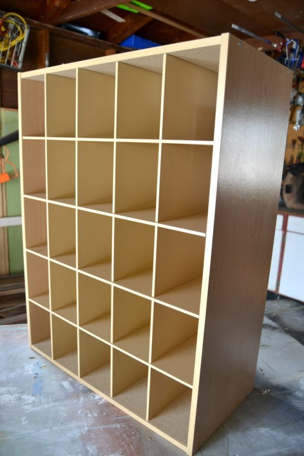 DIY Cubby Shelves Made From A Repurposed Shoe Organizer DIY Cubby Shelves Made From A Repurposed Shoe Organizer