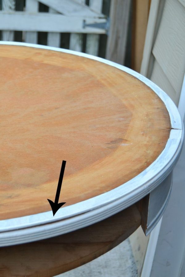 DIY Painted Round End Table For Any Space In Your Home.