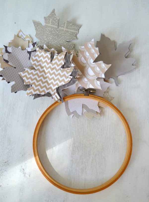 DIY Fall Decor: Paper Leaf Wreath - My Creative Days