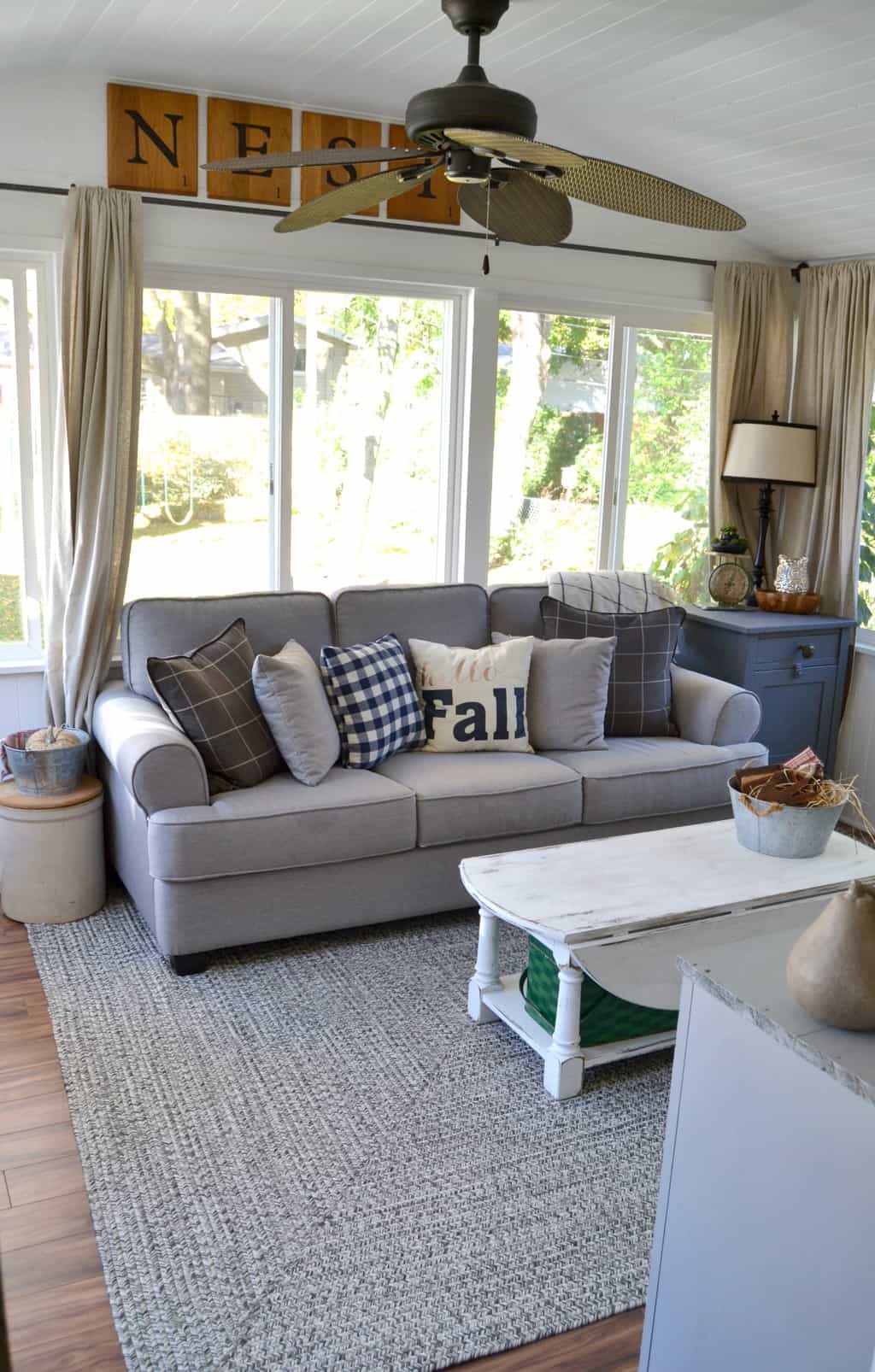 Back Porch Makeover That Is Simple, Frugal and Full Of DIY Projects.