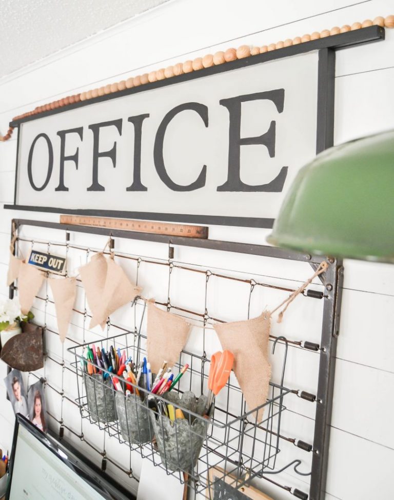 Office Sign DIY You Can Make In No Time & Customize To Your Liking