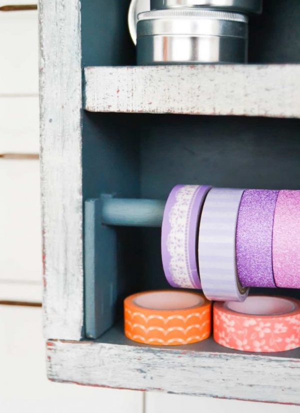 Craft Box DIY Made From A Wood, Vintage Tool Box!