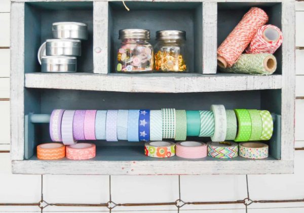 Craft Box DIY Made From A Wood, Vintage Tool Box!