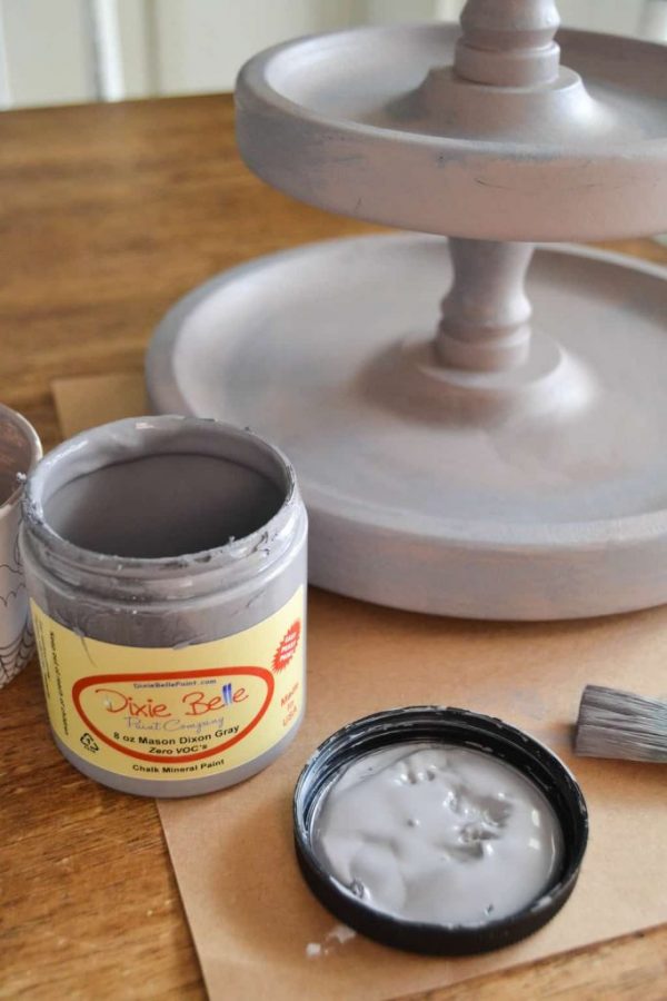 Easy DIY Three Tier Stand Made From A Thrift Store Find