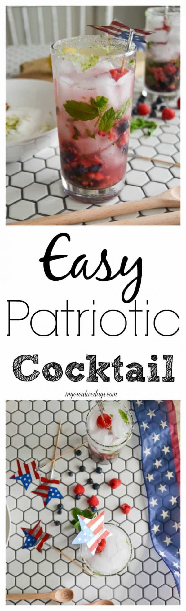 Patriotic Cocktail: Easy & Fresh - My Creative Days