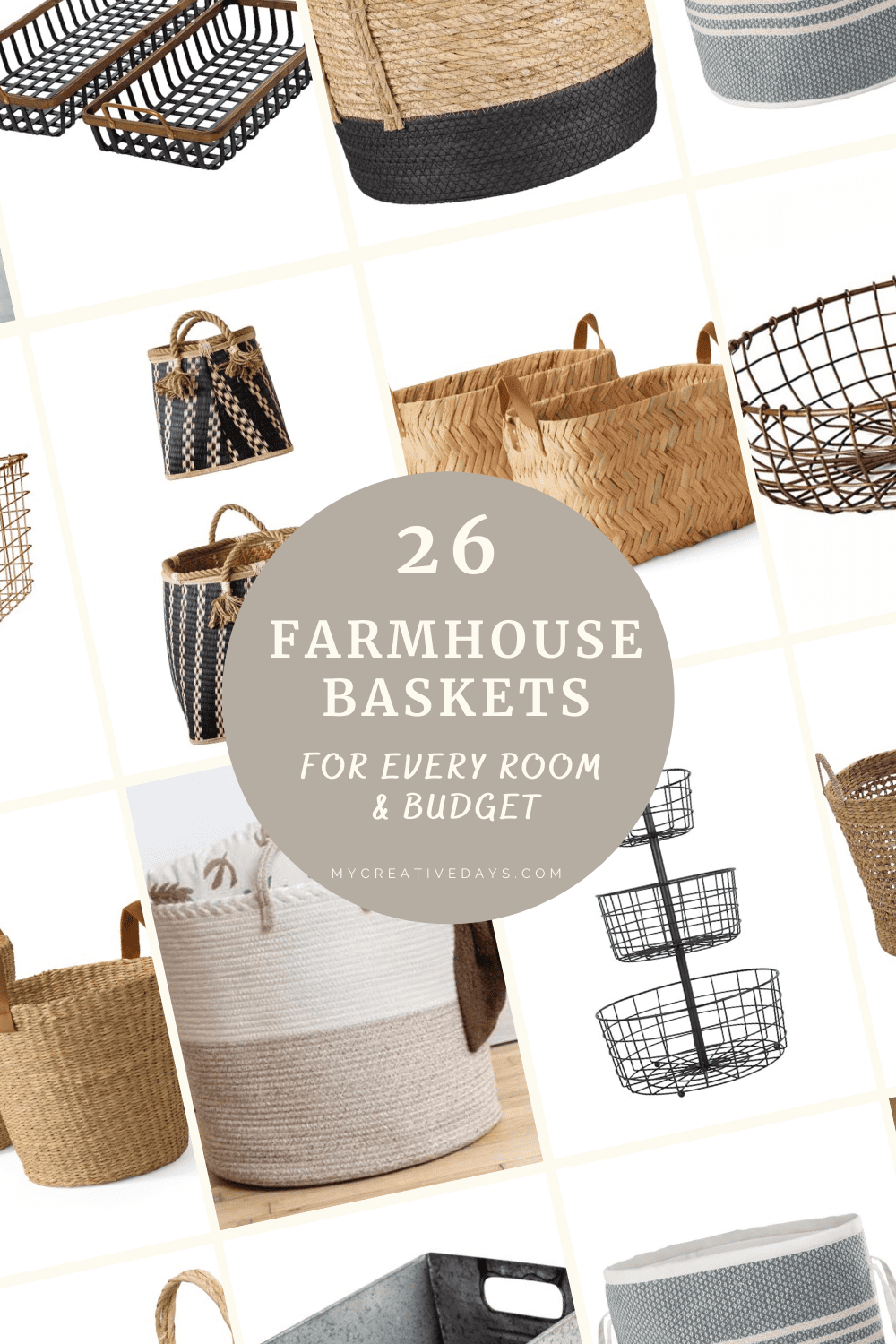 Farmhouse Baskets For Every Room & Every Budget My Creative Days