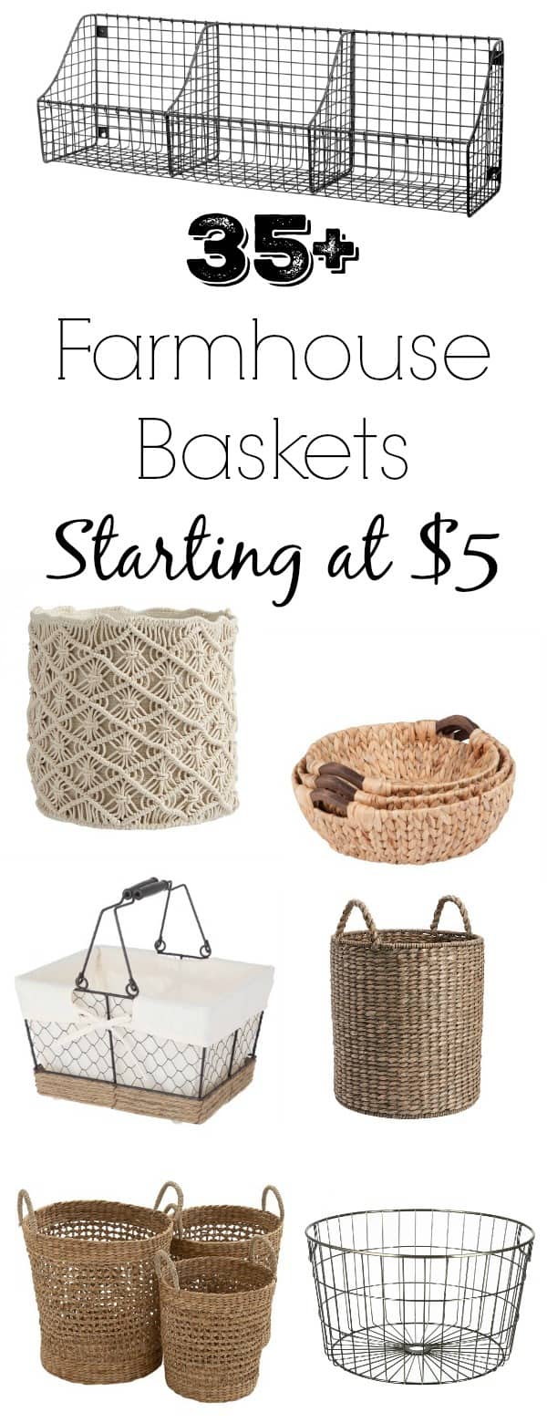 Farmhouse Baskets For Every Room & Every Budget My Creative Days