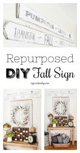 DIY Fall Sign Made From Grocery Store Dumpster Find - My Creative Days