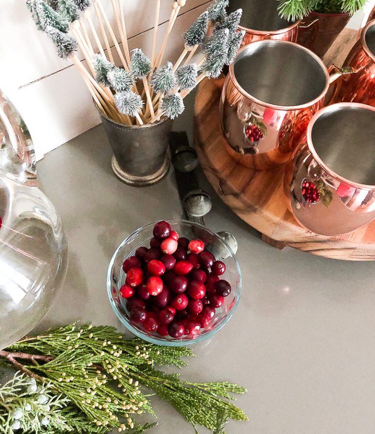 Christmas Kitchen Tour that is festive, easy and won't break the bank.