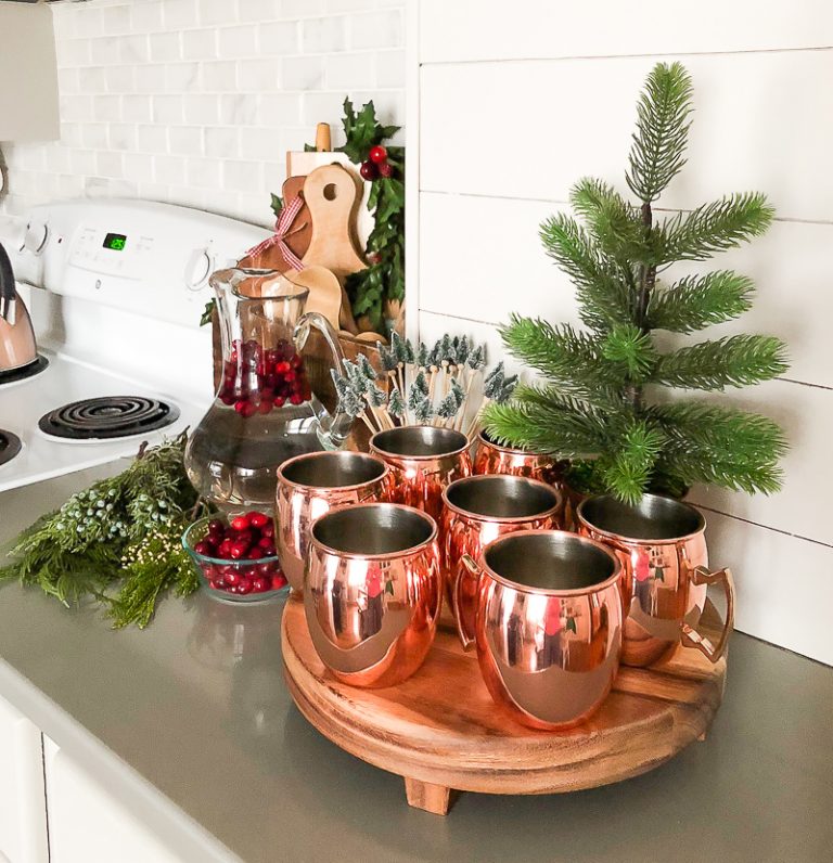 Christmas Kitchen Tour that is festive, easy and won't break the bank.