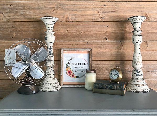 DIY Candlesticks - Thrift Store To Beautiful Candlesticks