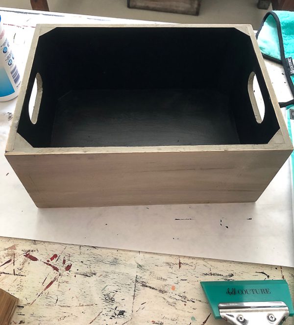 Chalkology Paste Makes Wood Box Extra Special - My Creative Days