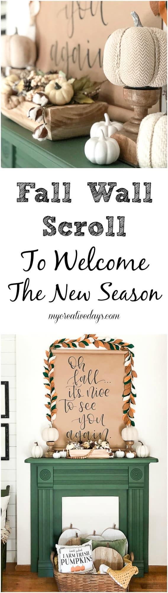 Fall Wall Scroll To Welcome The New Season - My Creative Days
