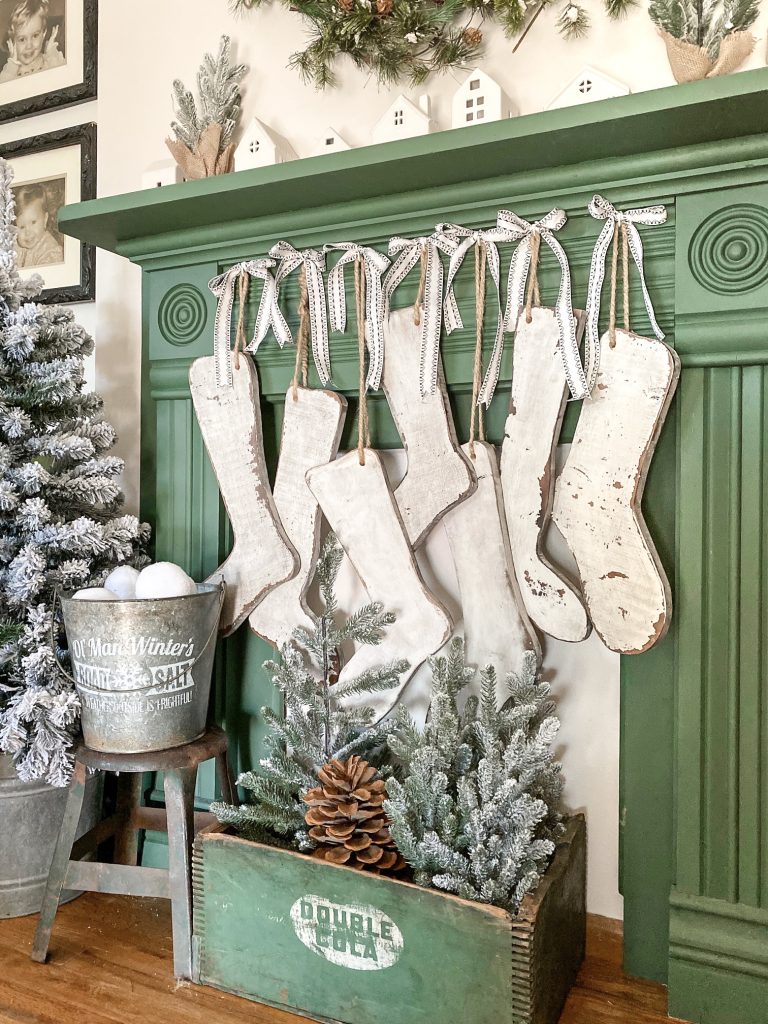 DIY Wood Christmas Stockings - My Creative Days