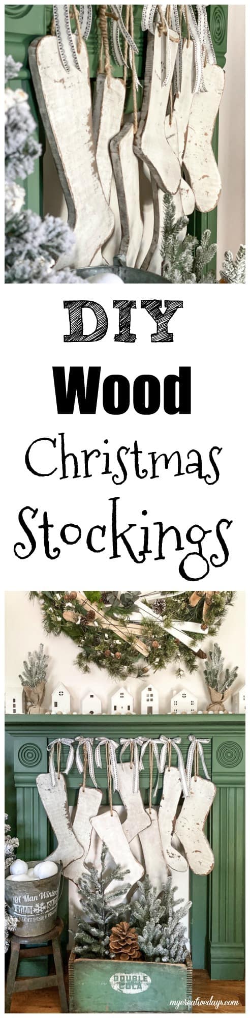 DIY Wood Christmas Stockings - My Creative Days