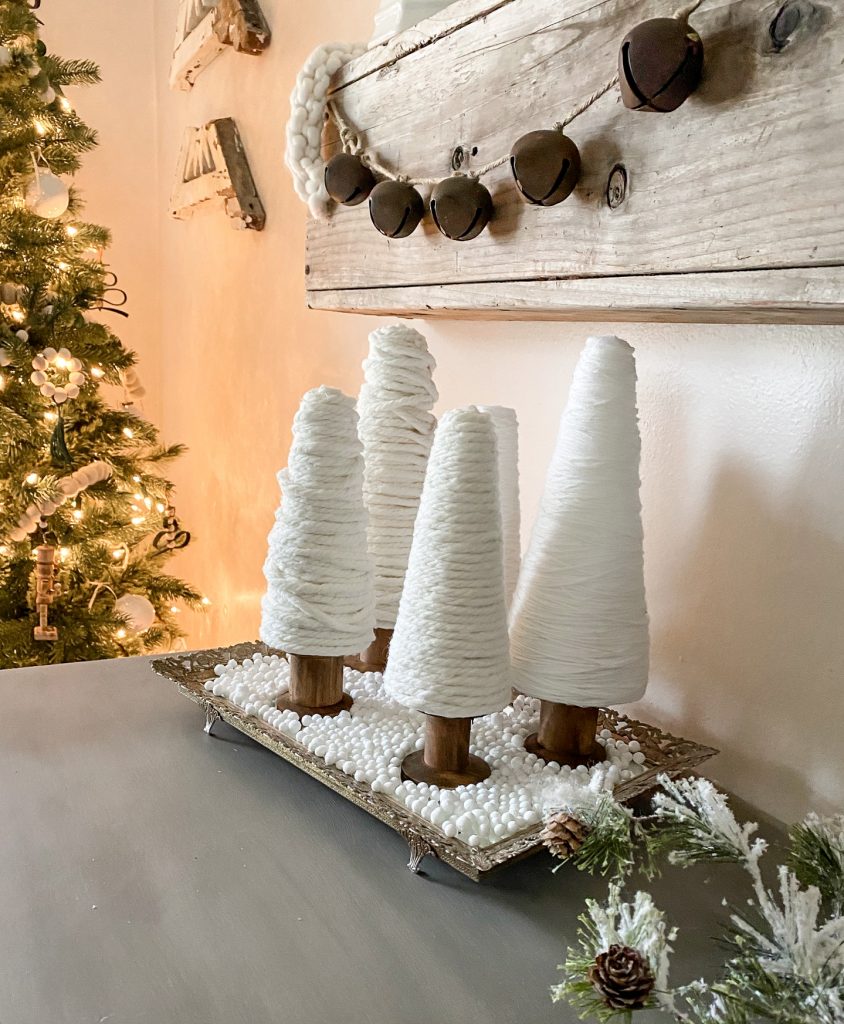 Ribbon Spool Christmas Trees - Upcycled DIY Tutorial