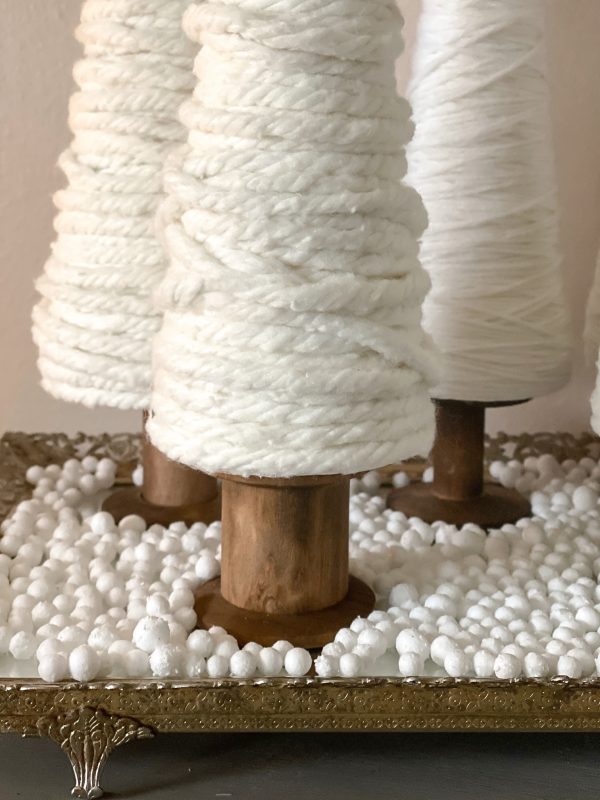 Ribbon Spool Christmas Trees - Upcycled DIY Tutorial