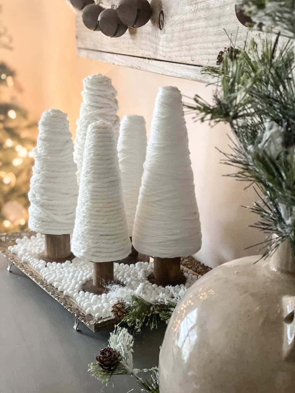 Ribbon Spool Christmas Trees - Upcycled DIY Tutorial