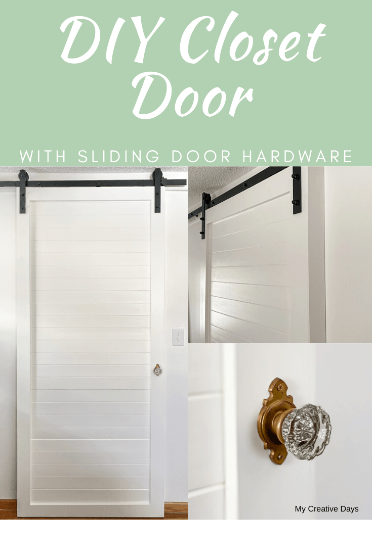 DIY Closet Door With Sliding Door Hardware - My Creative Days