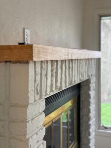 How To Make A Mantel With Only Two Boards - My Creative Days