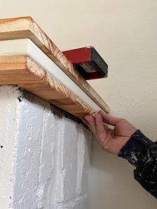 How To Make A Mantel With Only Two Boards - My Creative Days