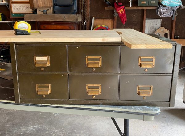 DIY Industrial Coffee Table From A Metal Cabinet - My Creative Days