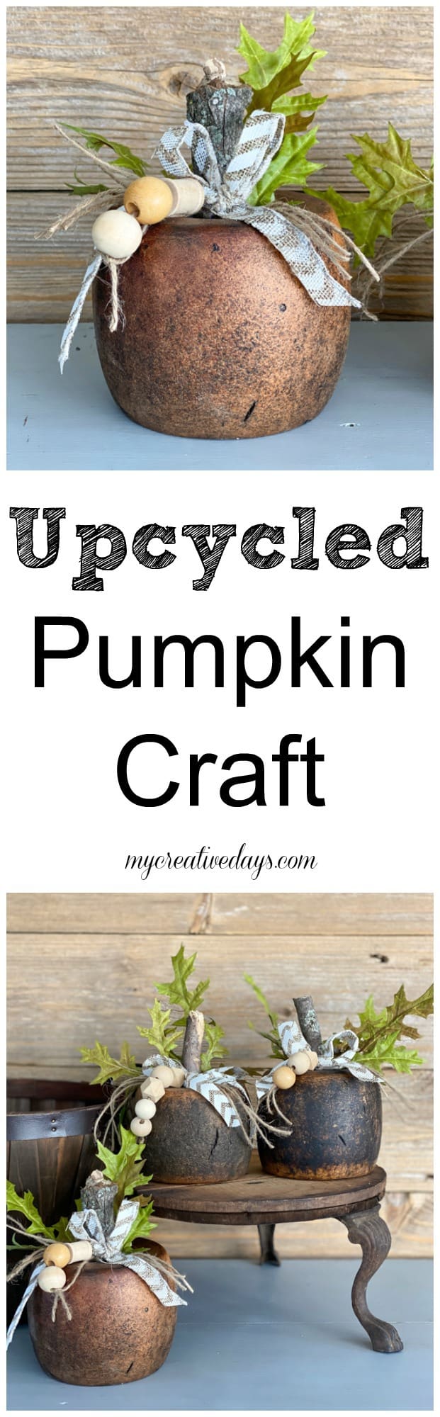 Upcycled Pumpkin Craft Project - My Creative Days