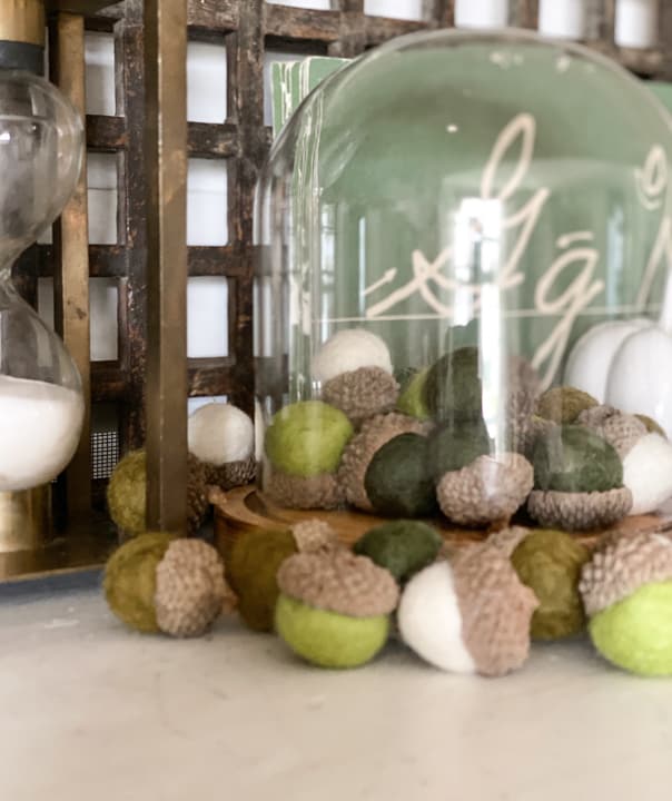 DIY Felted Acorn Decor In Minutes - My Creative Days