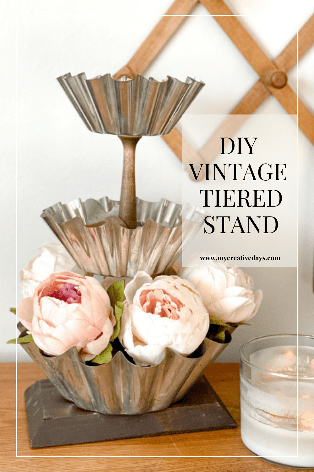 DIY Vintage Tiered Stand - My Creative Days