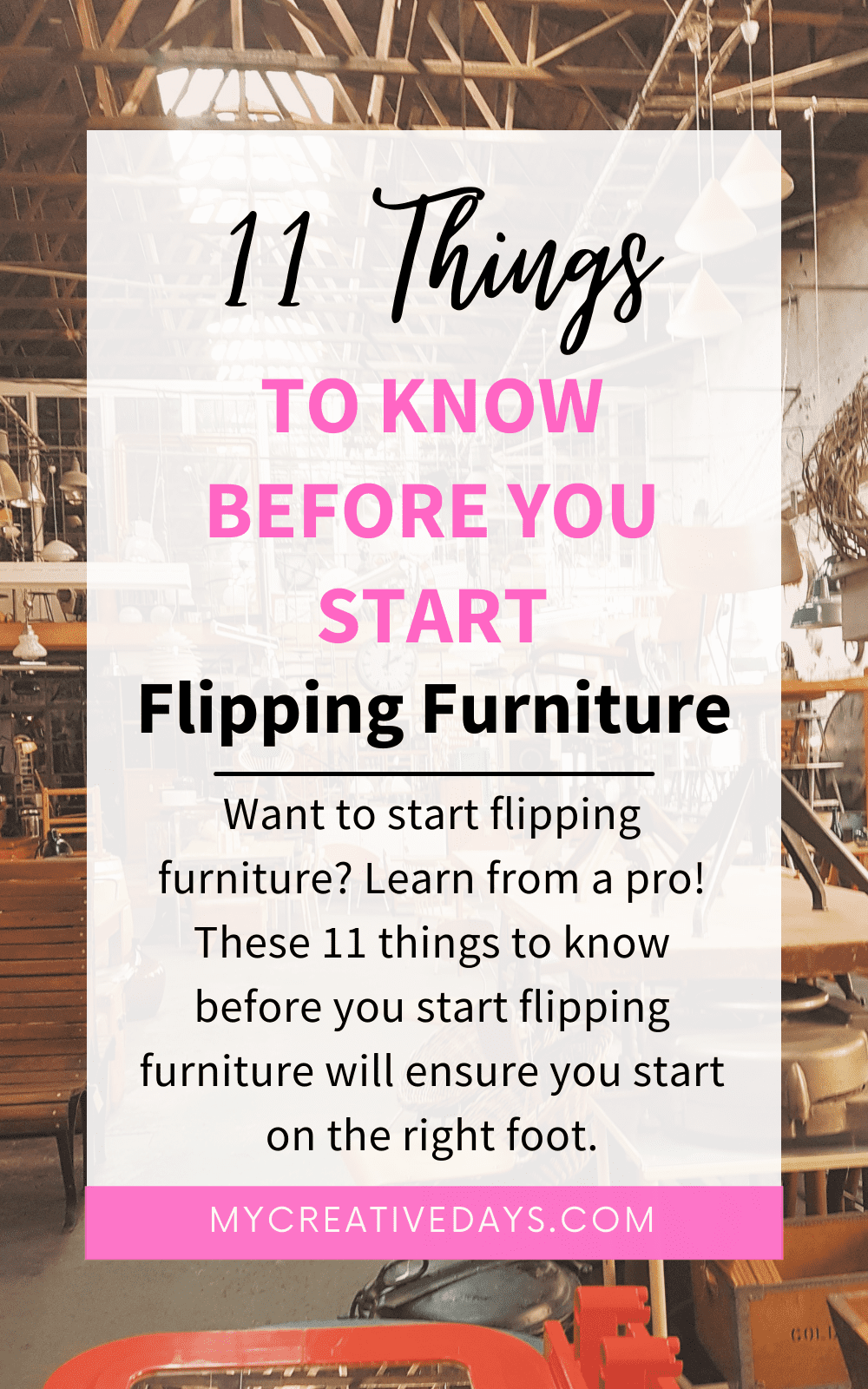 11 Things To Know Before You Start Flipping Furniture - My Creative Days