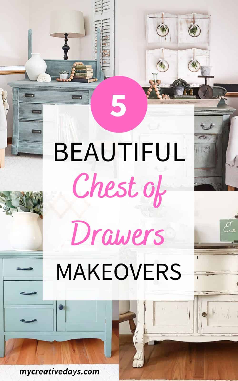 5 Small Chest Of Drawers Makeovers - My Creative Days