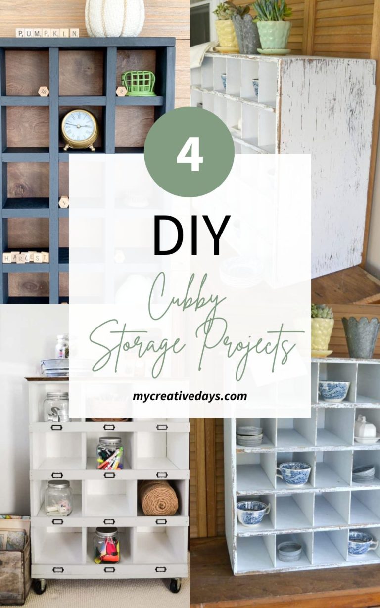 4 DIY Cubby Storage Projects - My Creative Days