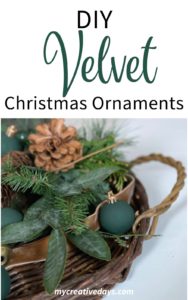 DIY Velvet Christmas Ornaments – SO EASY! - My Creative Days