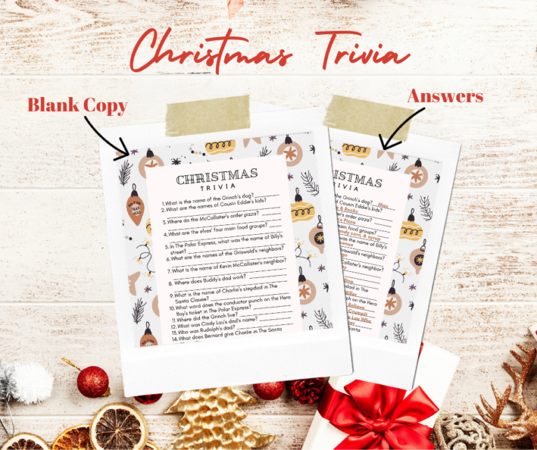 Christmas Trivia Games - My Creative Days