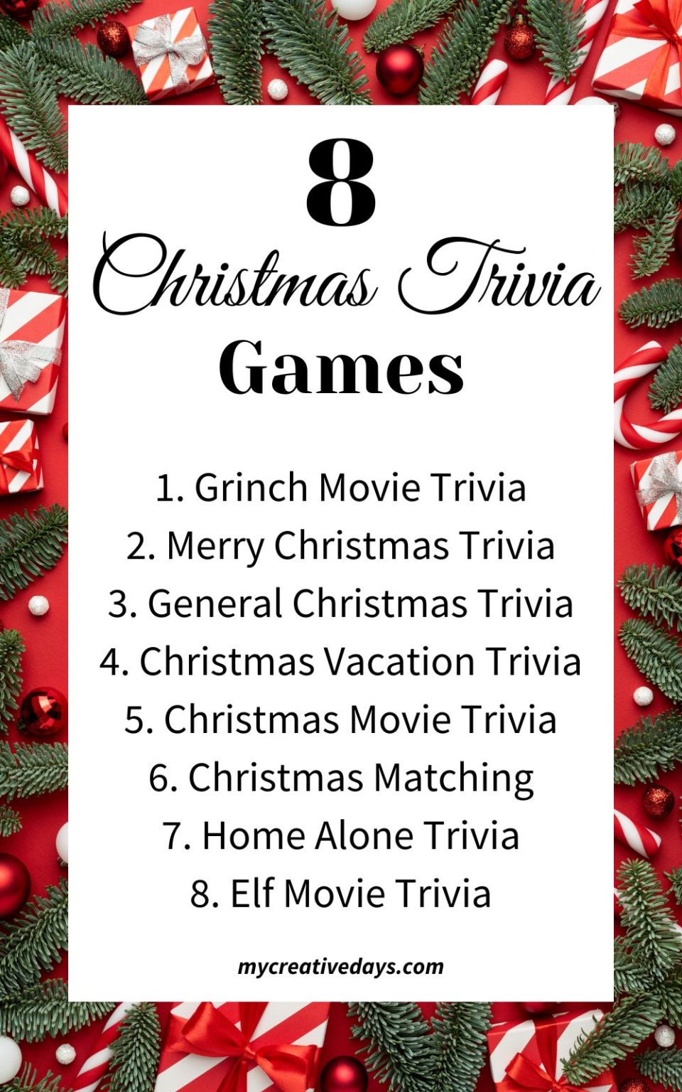 Christmas Trivia Games - My Creative Days