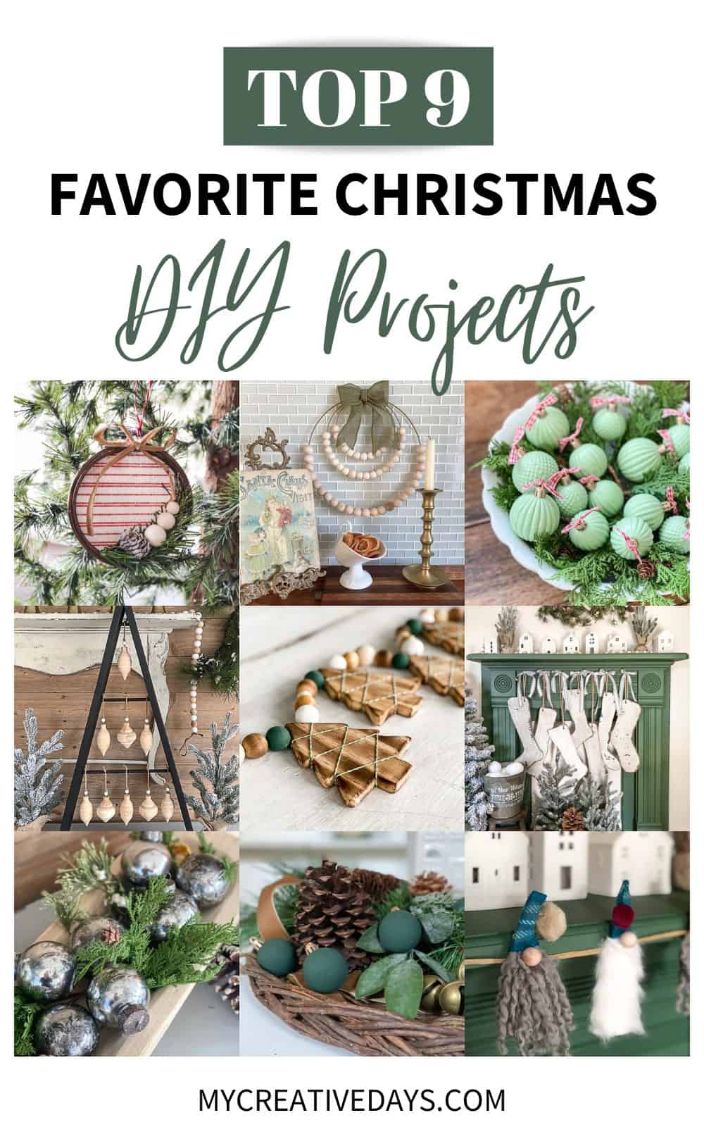 Top 9 Favorite Christmas DIY Projects - My Creative Days