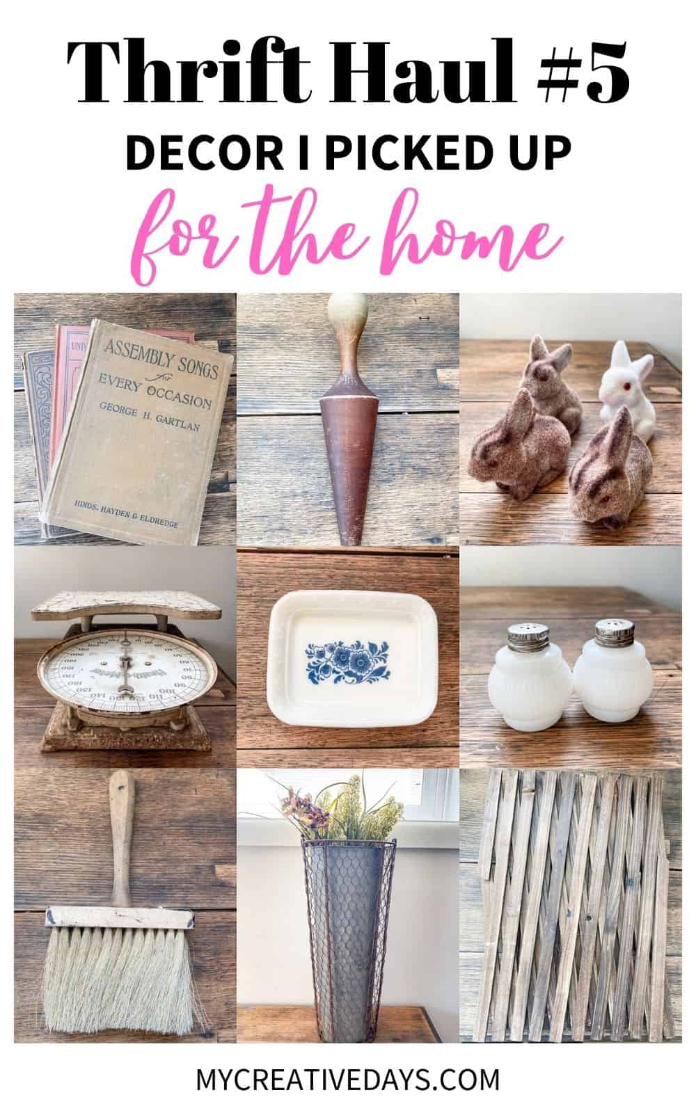 Thrift Haul 5 – Thrifted Finds To Decorate Home - My Creative Days